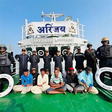 Coast Guard Apprehends Pakistani Boat With 13 Crew Members Off Gujarat