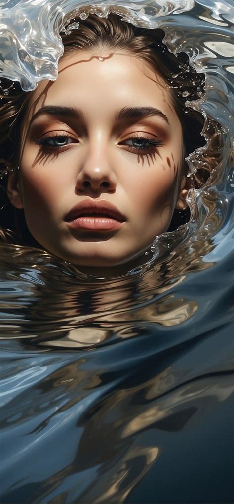 Download Ai Generated Woman Underwater Royalty Free Stock