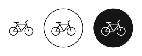 Biking Icon Set Vector Art At Vecteezy