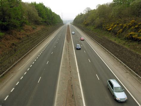 M876 Motorway South Of Larbert © Nigel J C Turnbull Geograph Britain