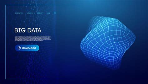 Big Data Cloud Technology Background Blockchain Technology Service Concept Abstract Network