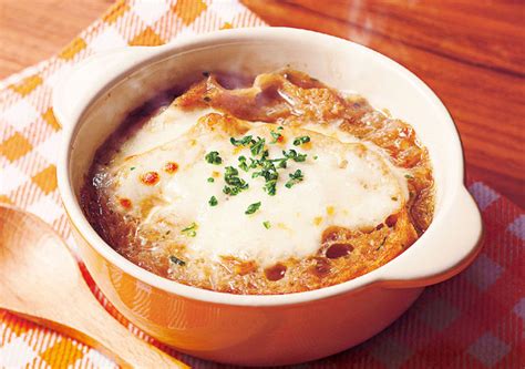 モッツァレラチーズ入りオニオングラタンスープ（220126）｜コープクッキング 生活協同組合コープこうべ
