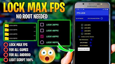 Lock Max Fps For Any Games Overclock Android Without Root Unlock High Frame Rate YouTube