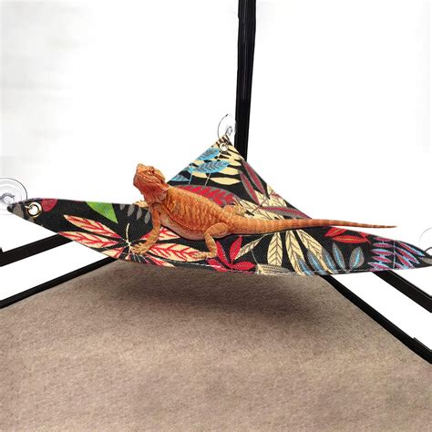 Bearded Dragon Hammock Reptile Lounger Ladder Accessories Terrarium