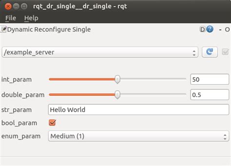 Rqt Dynamic Reconfigure For A Single Server Projects Open Robotics Discourse