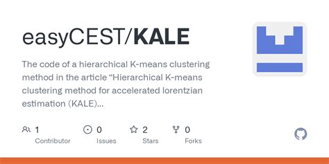 Github Easycest Kale The Code Of A Hierarchical K Means Clustering