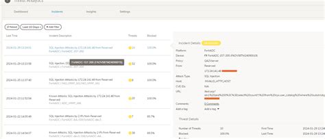 Forwarding Fortiadc Attack Logs To Threat Analytics Fortiweb Cloud 24