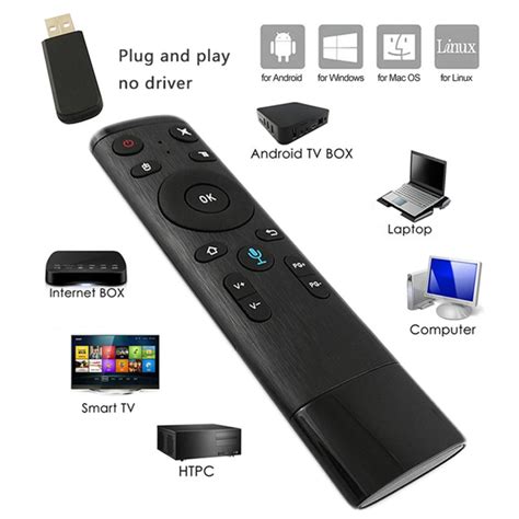 Q5 Bluetooth 2 4ghz Wireless Voice 2 4g Wireless Remote Control With Usb Receiver Voice Input