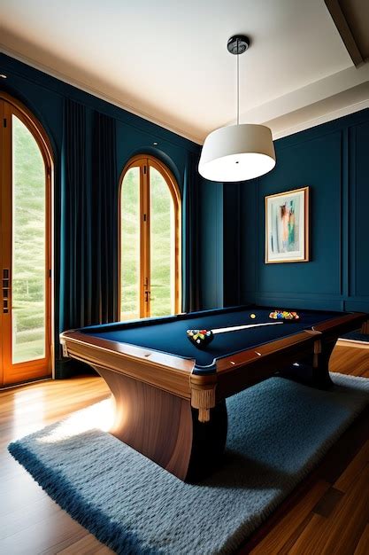 Premium Ai Image Modern Billiard Room Design Ideas