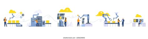 4 Thousand Assembly Line Cartoon Royalty Free Images Stock Photos Pictures Shutterstock