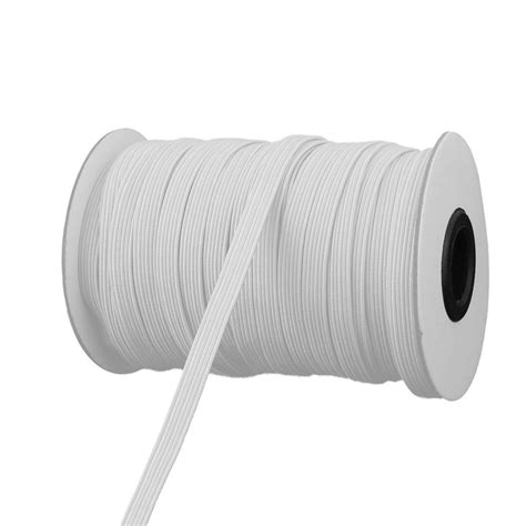 Polyester Sewing Tool Stretchy Elastic Band Spool White 295 Yards X 02 Inch