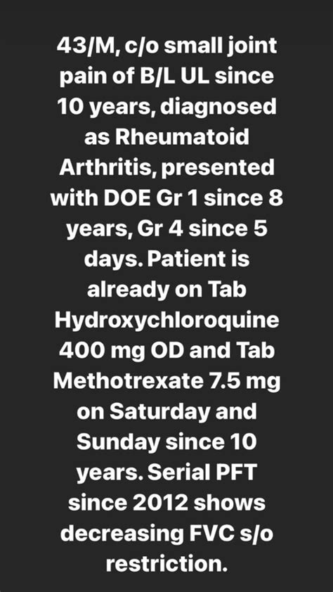 Progression Of Ra Ild With Serial Hrct Chest Most Common Pattern Of Ild In Rheumatoid Arthritis