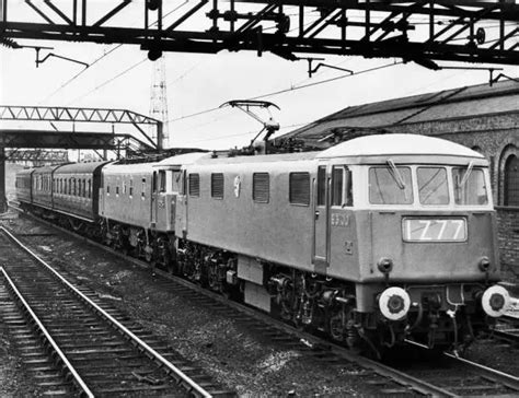 British Rail Class 83 Express Locomotive Electric Train 1960 Old Photo
