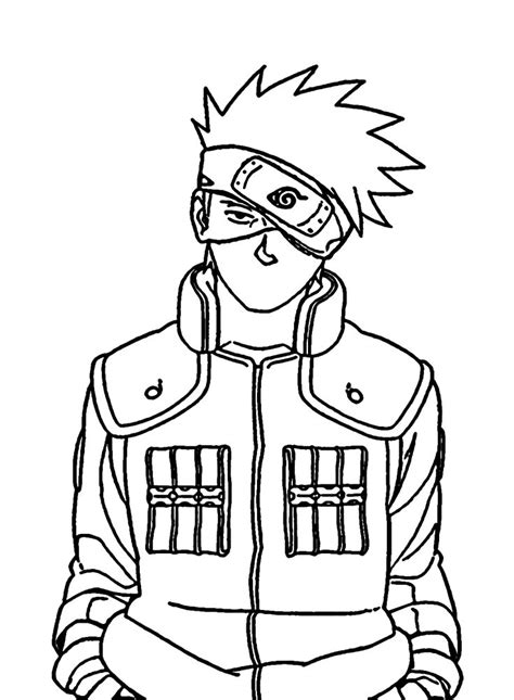 Kakashi Hatake Coloring Pages