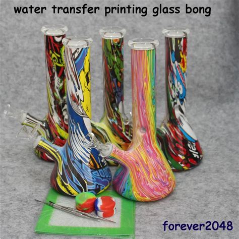 Dropshipping Colorful Lips Glass Water Pipe Bong With 14mm Joint Pyrex