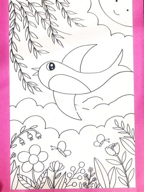 幼儿大班简笔画春天来了（精选17张） 简笔画图片大全