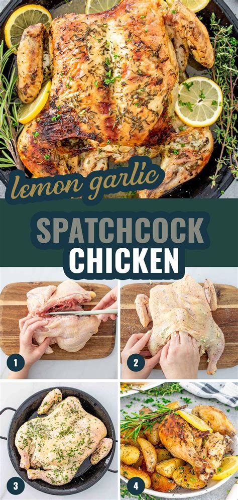 Lemon Garlic Spatchcock Chicken Craving Home Cooked