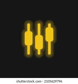 Box Plot Chart Interface Symbol Yellow Stock Vector Royalty Free Shutterstock