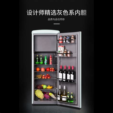 Grossag 格罗赛格 225l小型复古家用单门冷藏冷冻电冰箱bc 225rfc 虎窝淘