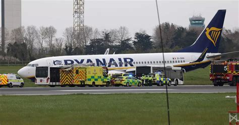 Terror For Ryanair Passengers As Sparks Fly From Plane Wheel As It