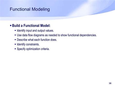 Modeling Object Dynamic And Functional Ppt