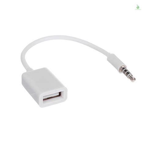 แจ็คเสียงรถยนต์ Aux ตัวผู้ 35 มม เป็น Usb 20 ตัวเมีย อะแดปเตอร์แปลง