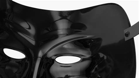 Anonymous Mask Black And Gold 3d Model 29 3ds Blend C4d Fbx Max