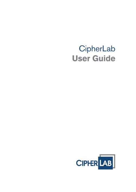 Cipherlab 1564a Bt Barcode Scanner User Manual