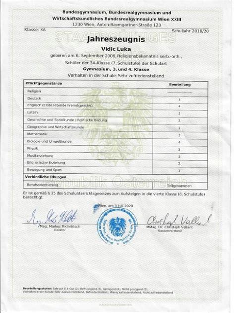 3a Zeugnis Pdf