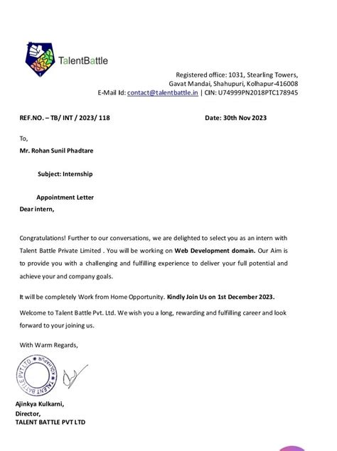 Rohan Phadtare On Linkedin Glad To Share That I Have Received My Offer