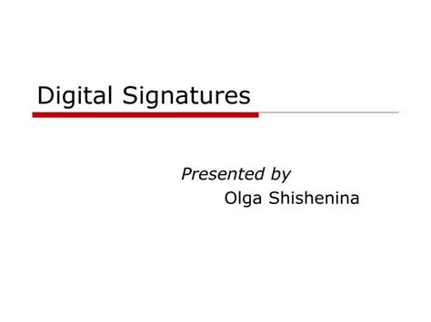 PPT Digital Signatures PowerPoint Presentation Free Download ID