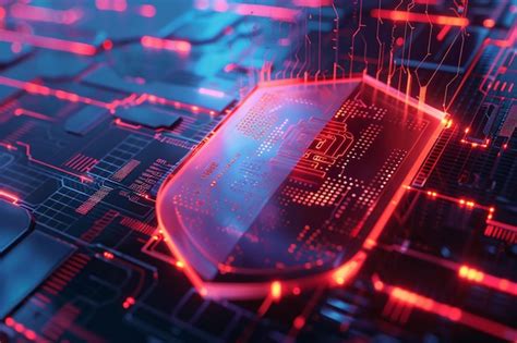 Technology Cyber Security Shield Protecting Generative Ai Premium AI