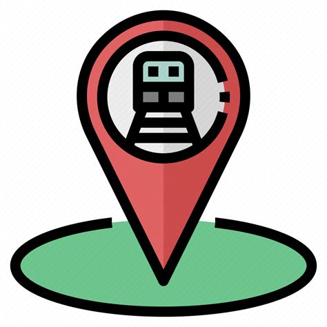 Railway Map And Location Subway Pointer Navigation Icon Download On Iconfinder