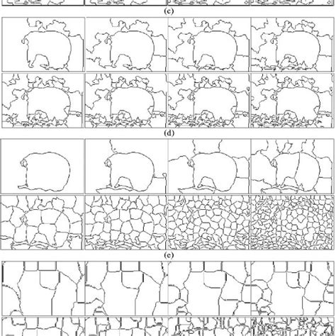 sample image segmentation results using the five selected methods at