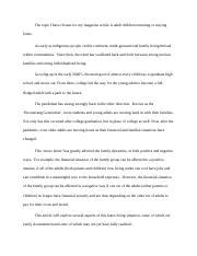 SOC 1 3 Final Project Milestone One Journal Topic Exploration Docx