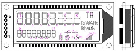 custom large segment lcd module 4 digit 7 segment lcd for clock and