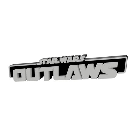 Stl File 3d Multicolor Logosign Star Wars Outlaws・3d Printer Model