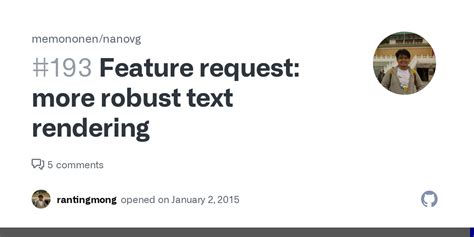 feature request more robust text rendering · issue 193 · memononen