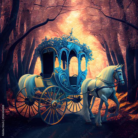 Generative Ai Luxurious And Ornate Cinderella Carriage Stock Illustration Adobe Stock