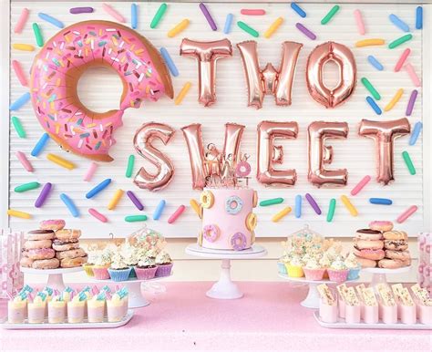Donut Themed Birthday Party Birthday Donuts Birthday Party Supplies