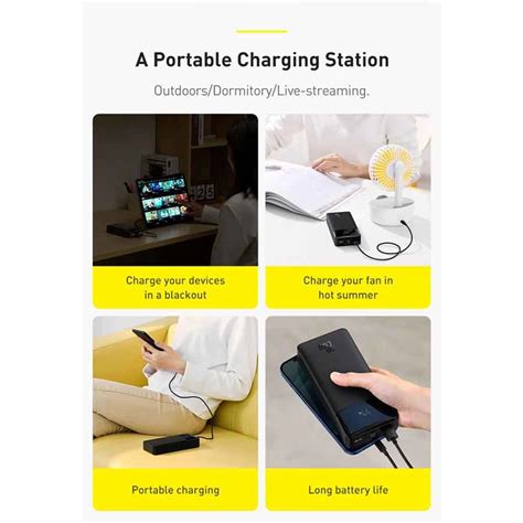 Baseus Bipow PPDML-M02 White Power Bank Price in BD | RYANS