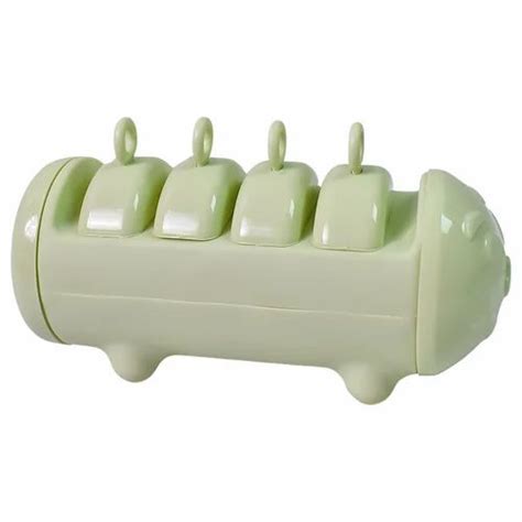 Plastic Ice Candy Maker 4 Compartment Grid Kulfi Candy 1 Pc Ice Cream Mold Ice Cream