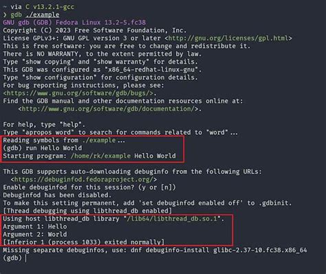 How To Pass Command Line Arguments To Gdb In A Linux Environment