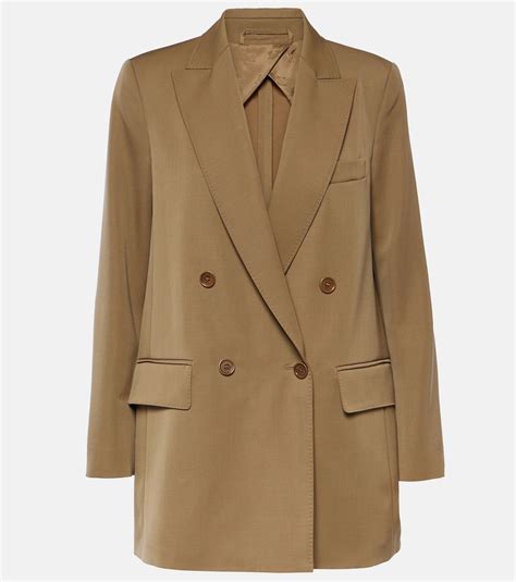 Levico Wool And Mohair Blazer In Brown Max Mara Mytheresa
