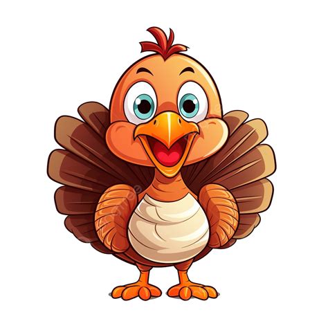 Cute Cartoon Vector Turkey Turkey Clipart Cute Clipart Cartoon