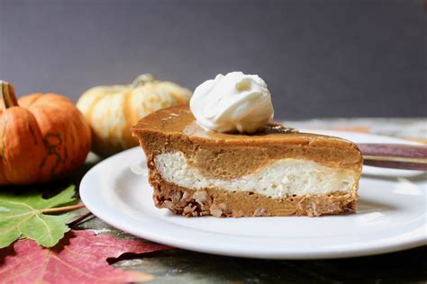 PumpkinCheesecake Pie The Good Eats Company