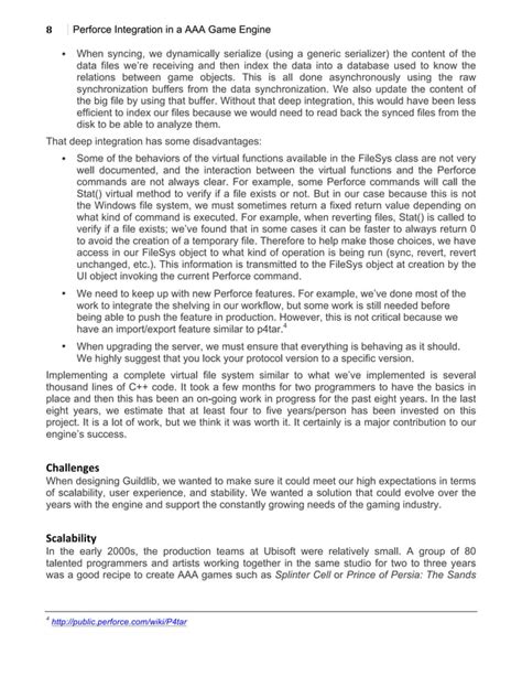 [ubisoft] Perforce Integration In A Aaa Game Engine Pdf