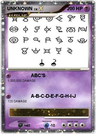 Pokémon Unknown 61 61 Abcs My Pokemon Card