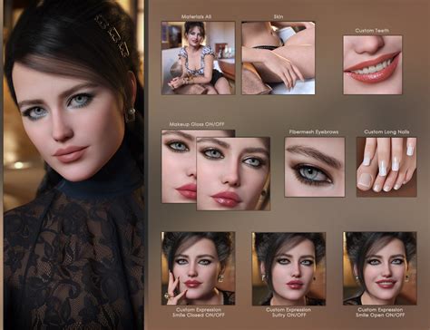 Addy Nadine And Expressions For Genesis 9 Daz 3d