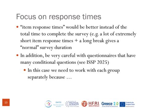 Survey Data Quality Methods Developed In Datis Ppt